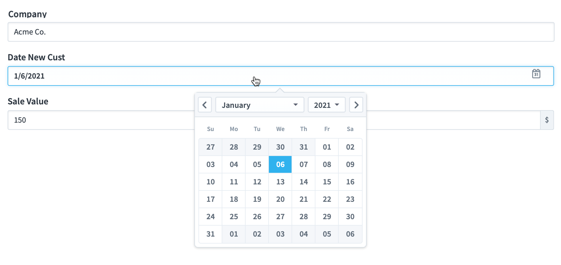 Single Field Widgets – Spider Strategies Support
