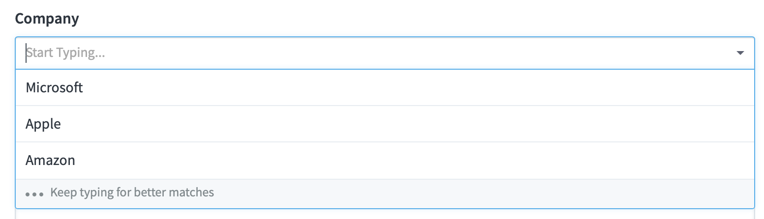 Single Field Widgets – Spider Strategies Support