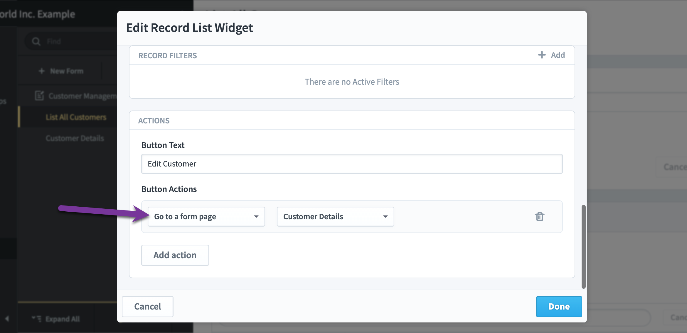Record List Widgets – Spider Strategies Support