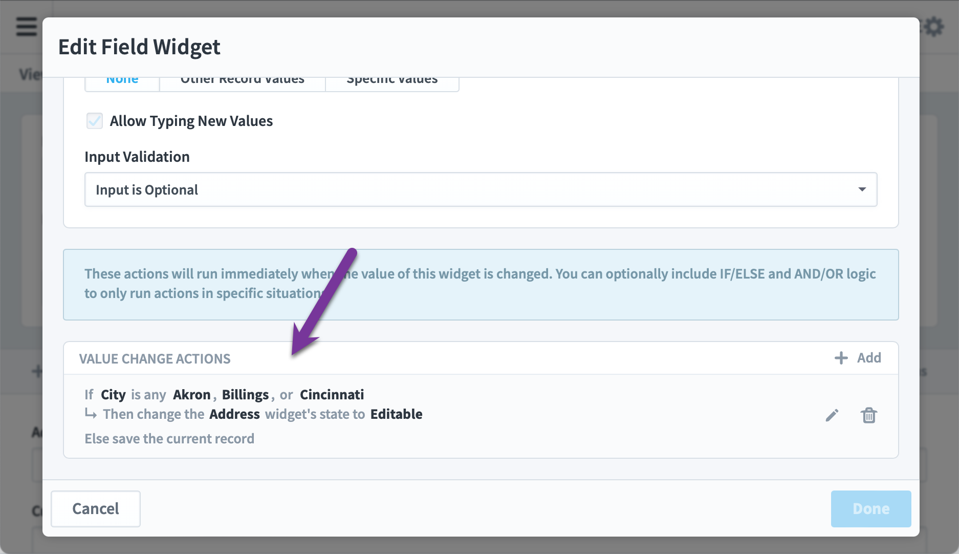 Single Field Widgets – Spider Strategies Support